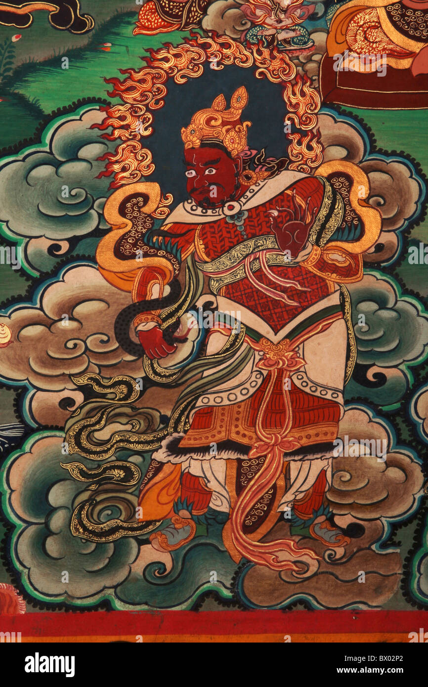 Tibetan holy thangka painting hi-res stock photography and images - Alamy