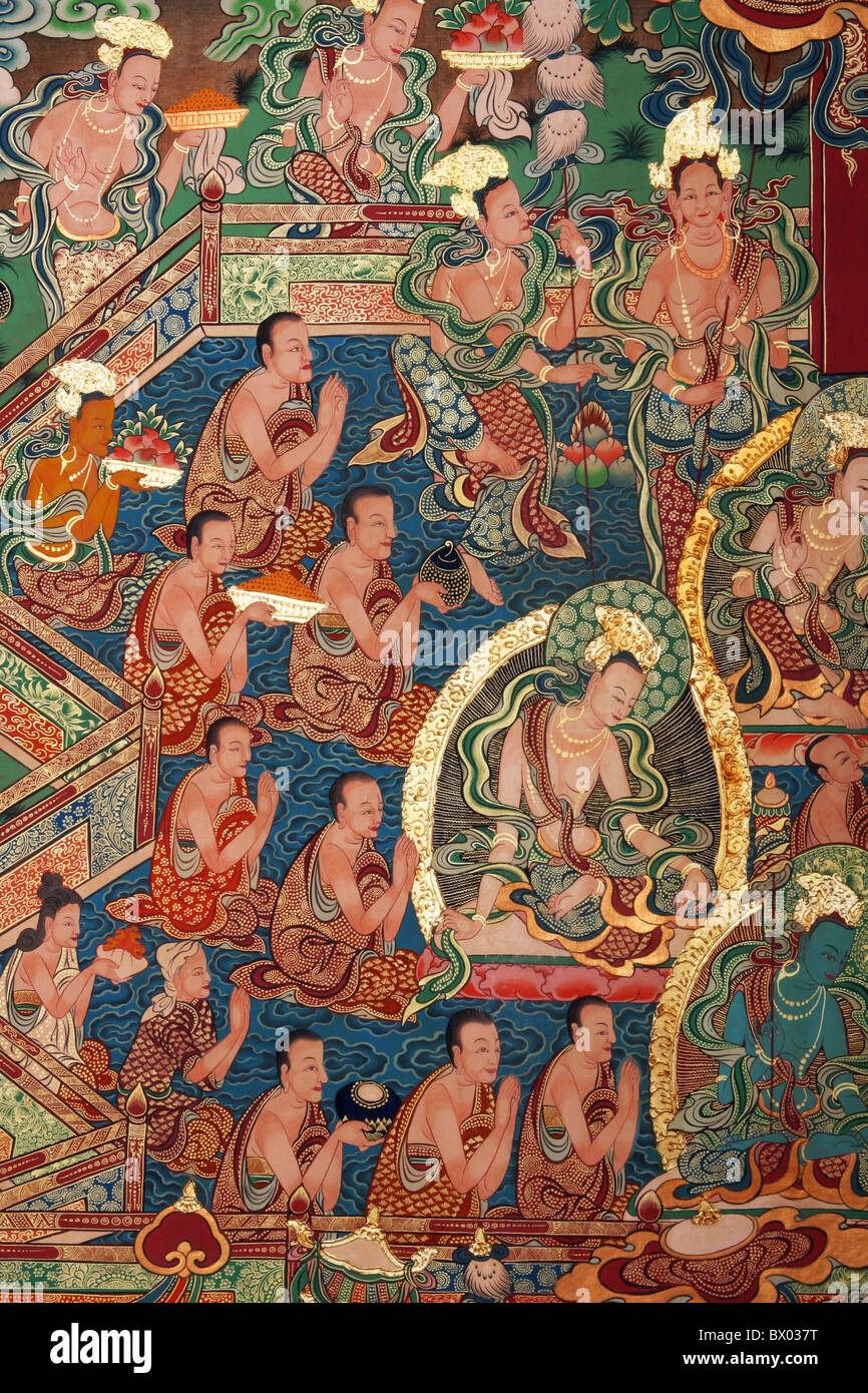 Exquisite Tangka, Tibet, China Stock Photo - Alamy