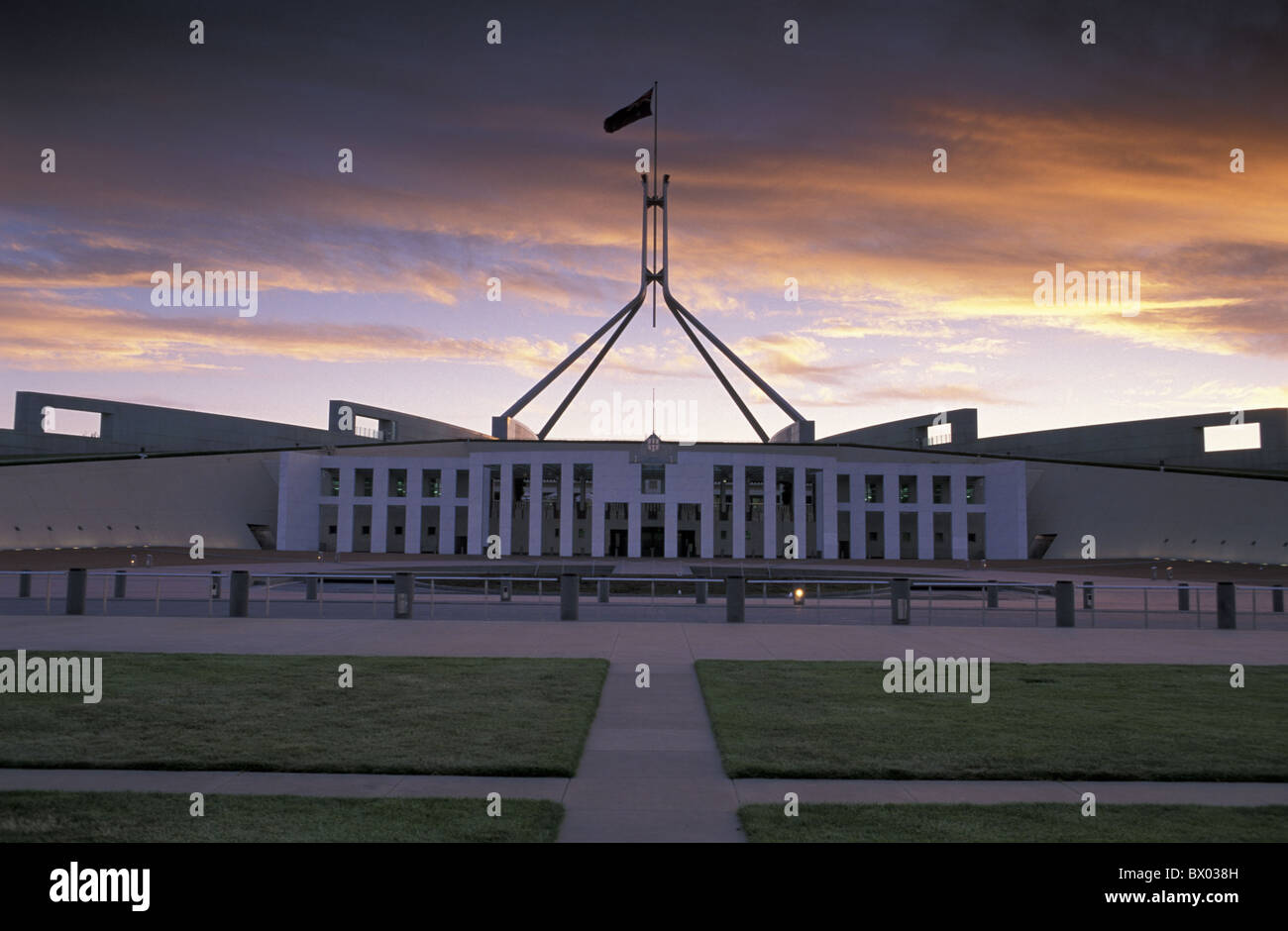 Australia Australian Capital Territory Canberra Parliament House modern ...