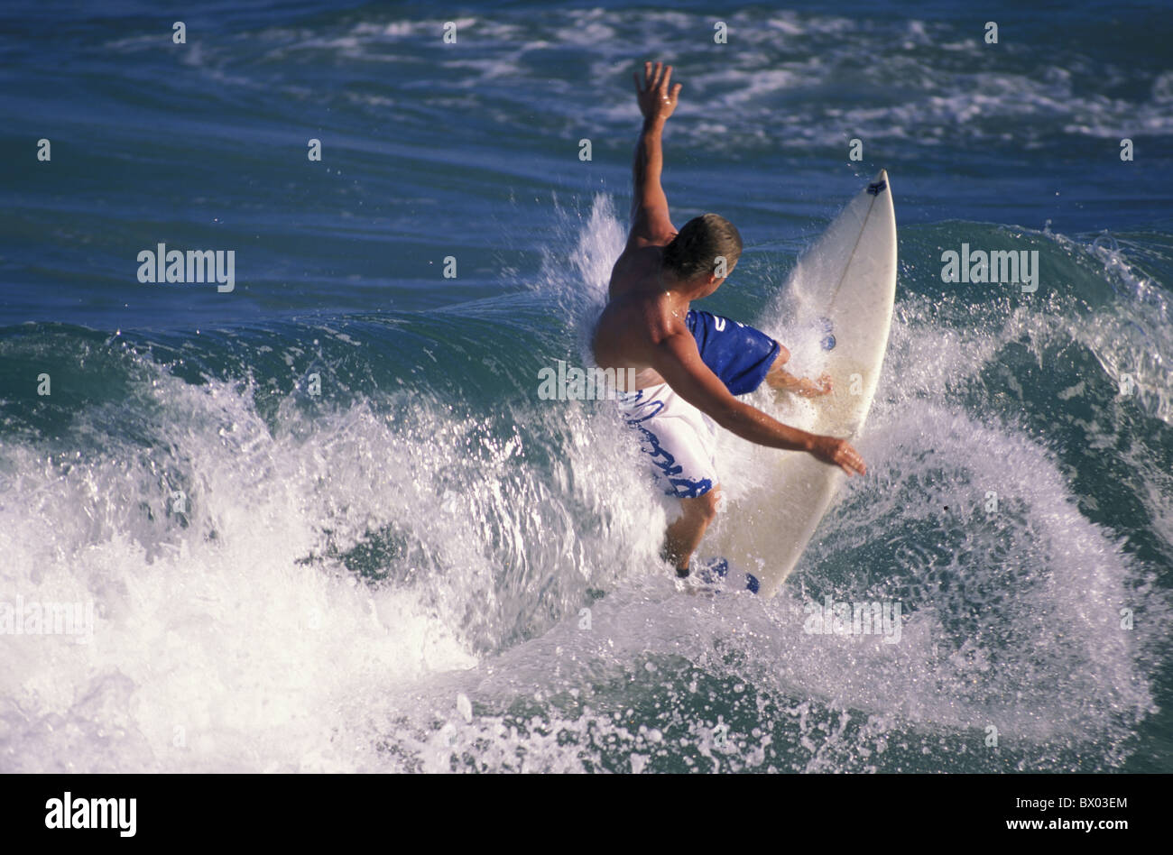 Australia Gold Coast Queensland Surfer at The Spi Surfers Paradise wave ...