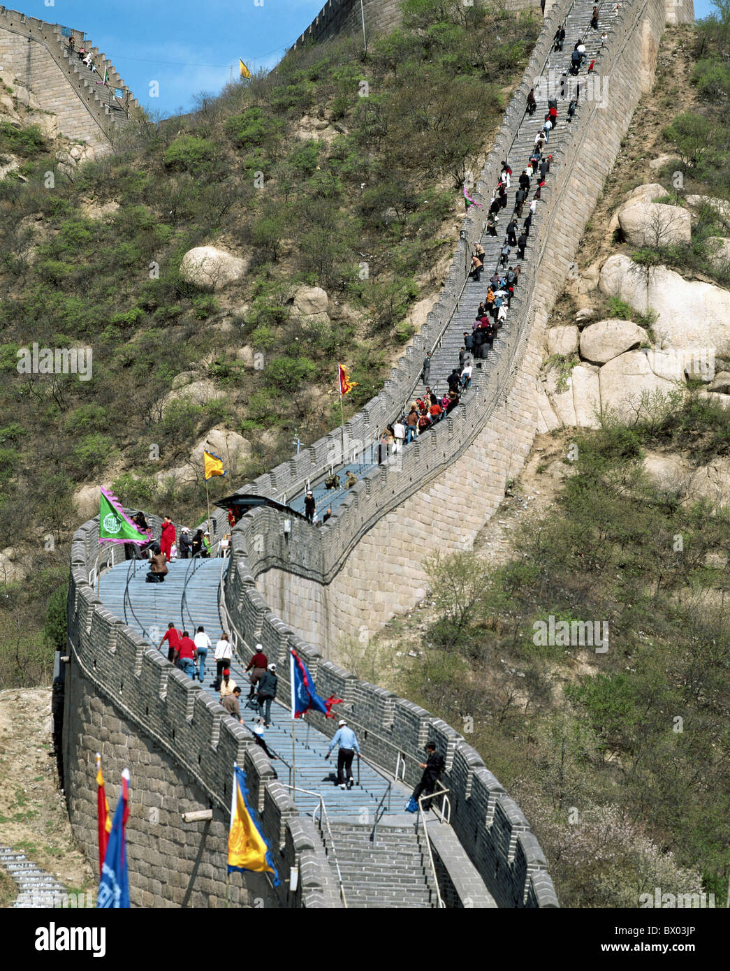 near Peking Beijing China Asia Great Wall of China Juyong pass tourist ...