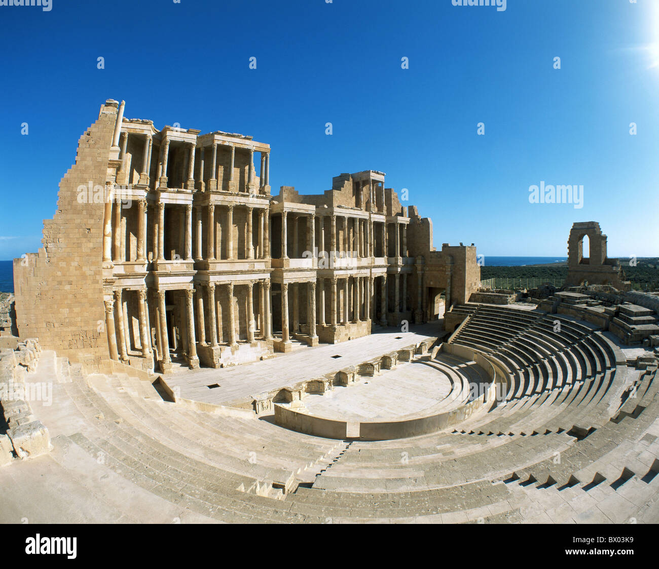 antique Ancient world antiquity historical Libya Roman Roman ruins ...