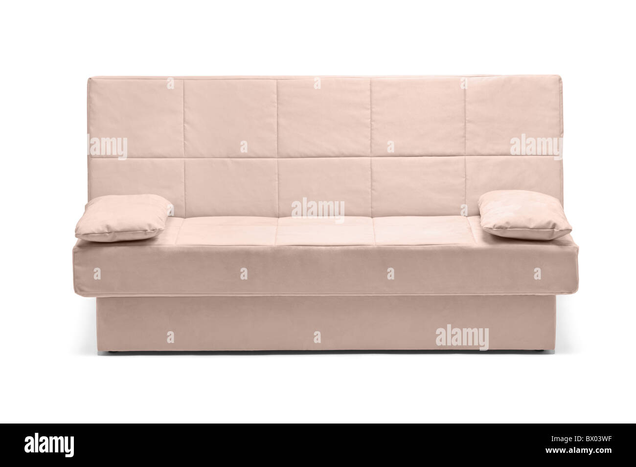 A studio shot of a modern white sofa Stock Photo - Alamy