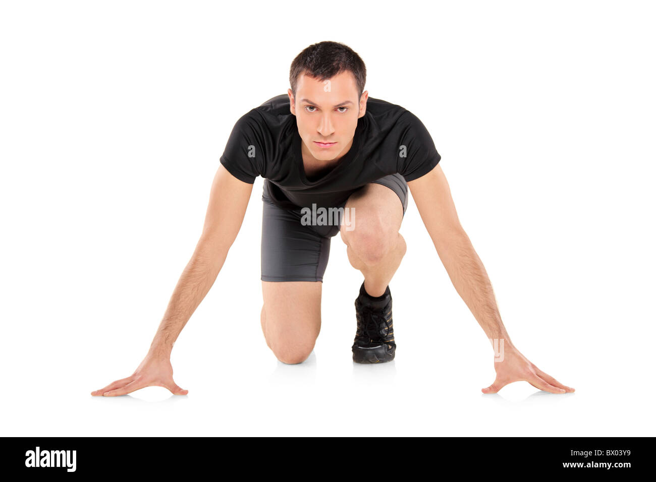 Ready start full length Cut Out Stock Images & Pictures - Alamy