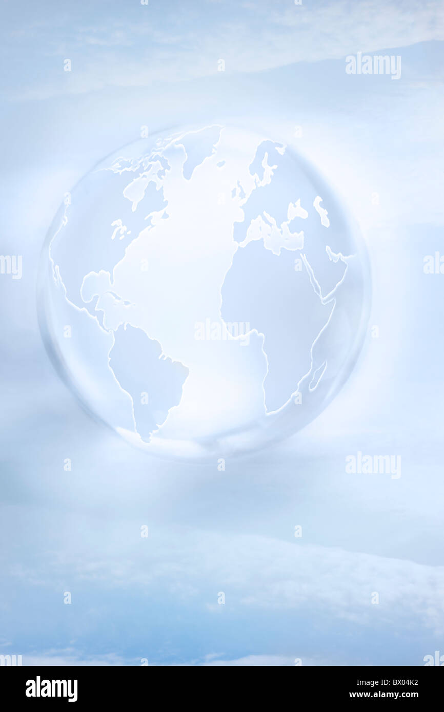 White glass globe hi-res stock photography and images - Alamy