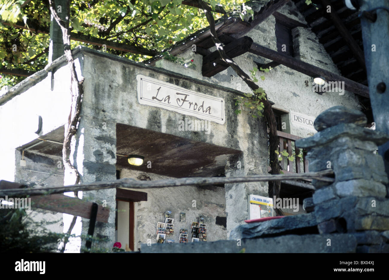 Foroglio Grotto autumn La Froda shoots Rustico Switzerland Europe stone ...