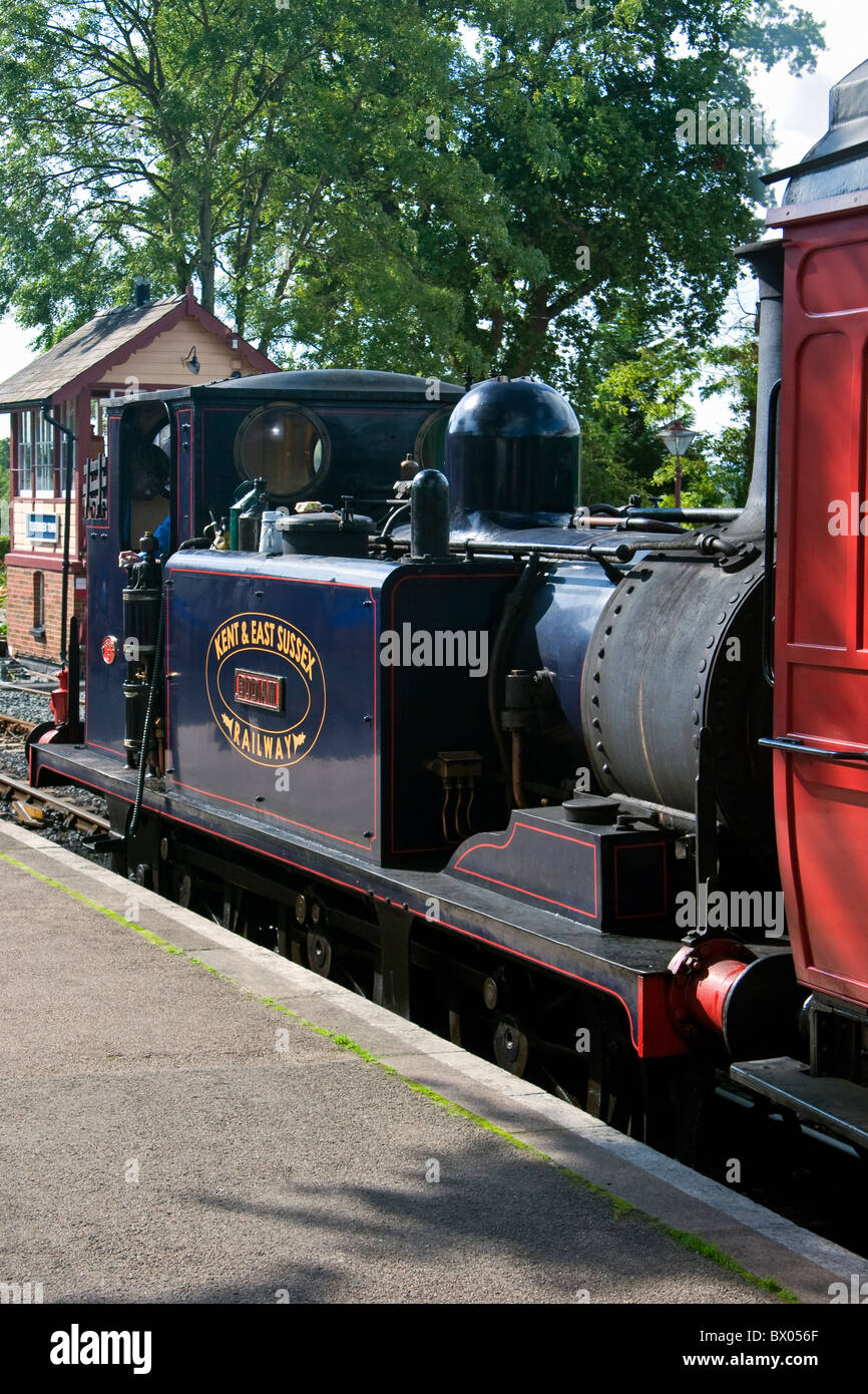 Tenterden Station with Locomotive No. 3 "Bodiam" on the Kent & East ...