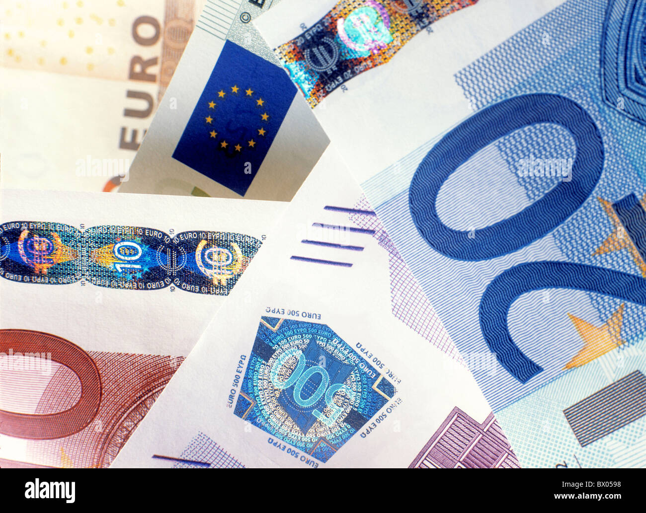 euros marks notes currency money finances economy Stock Photo - Alamy