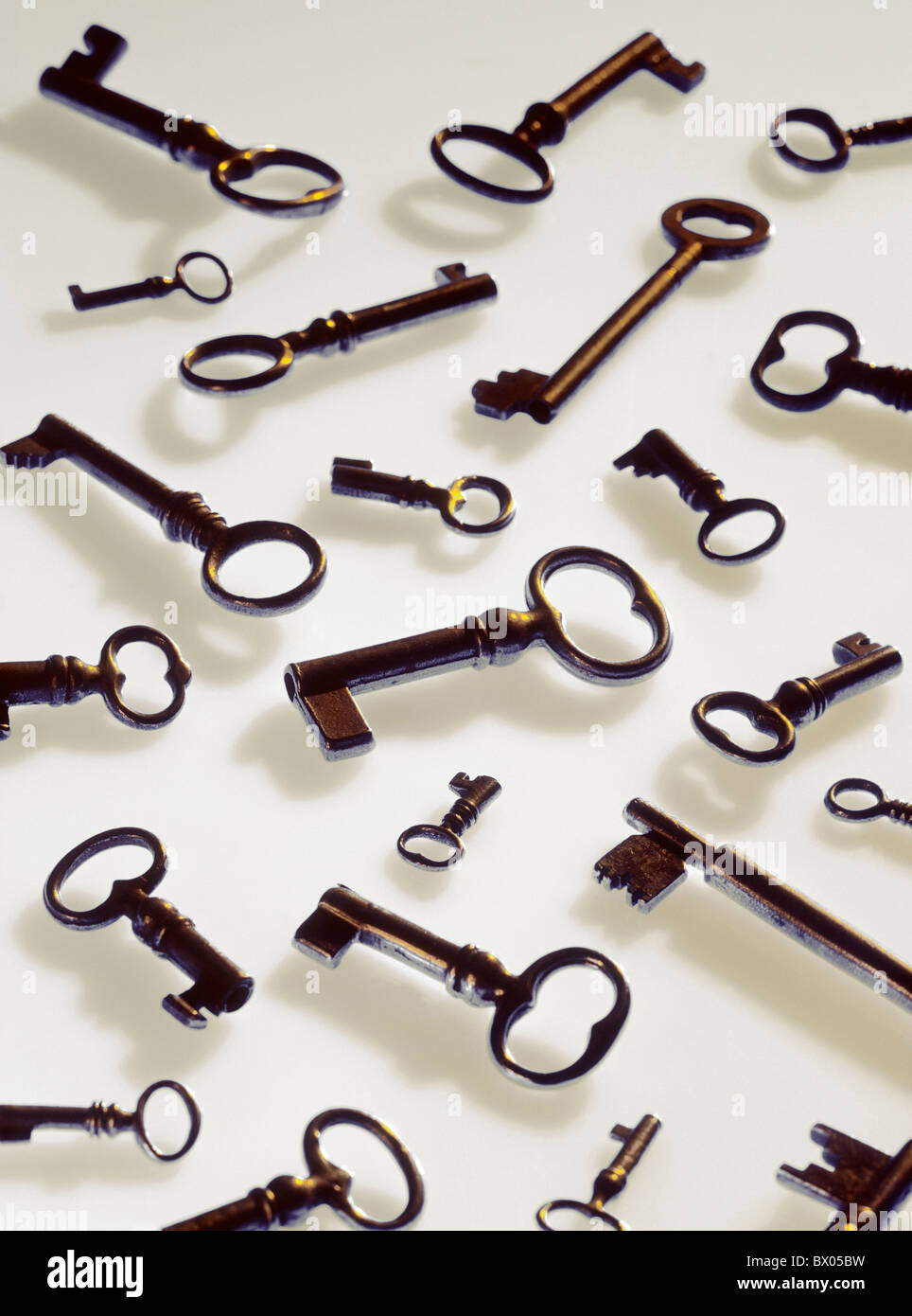 bit key several key studio symbol white open concept Stock Photo - Alamy