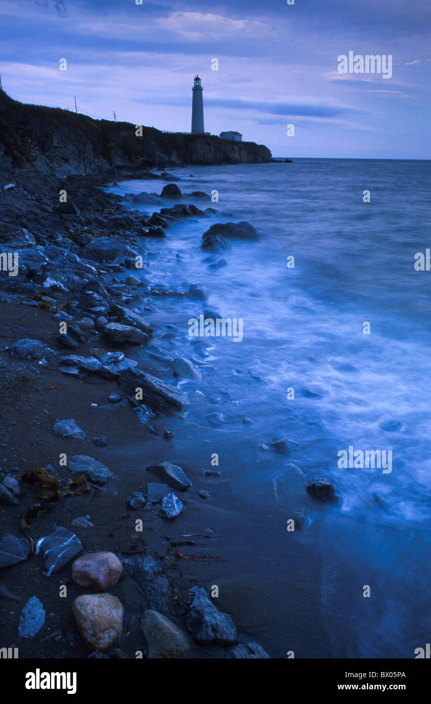 Canada North America America Cap de Rosiers coast dusk Gaspe Peninsula ...