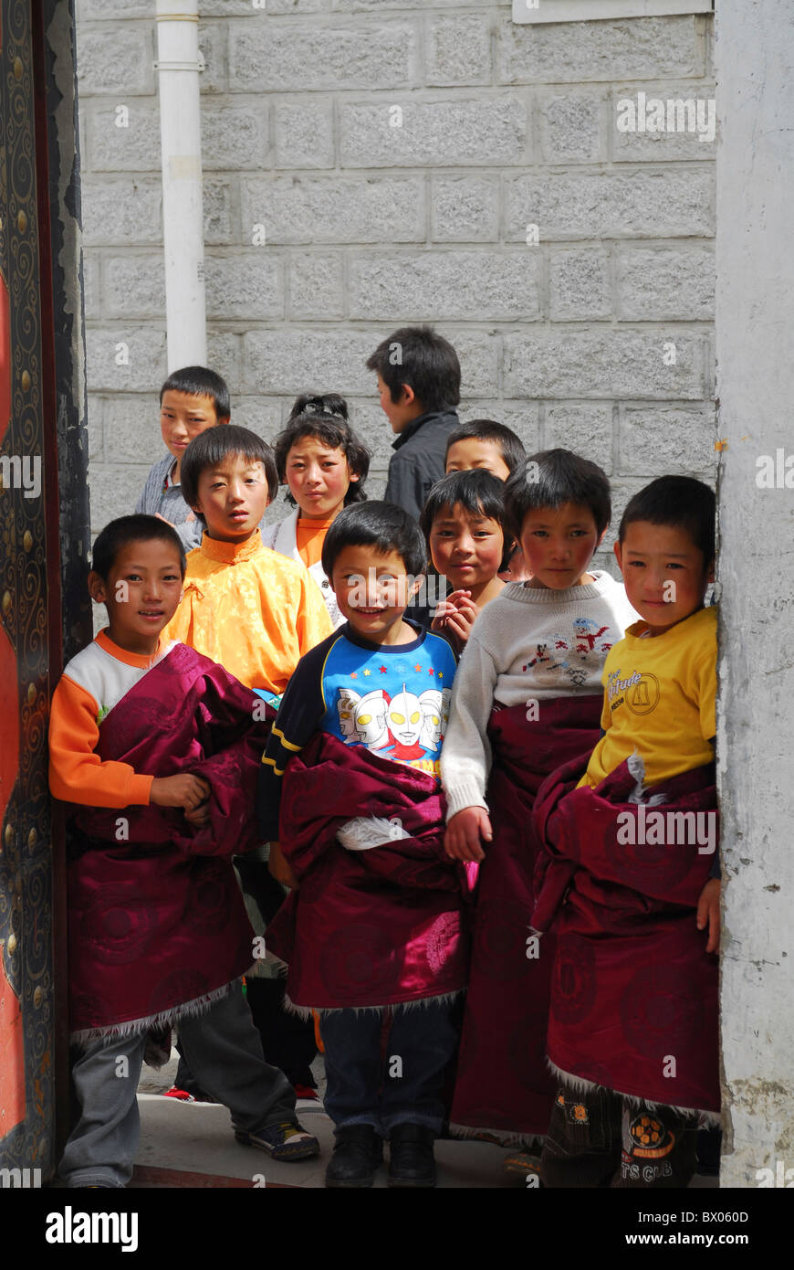 Tibetan children, Lhasa, Tibet, China Stock Photo - Alamy