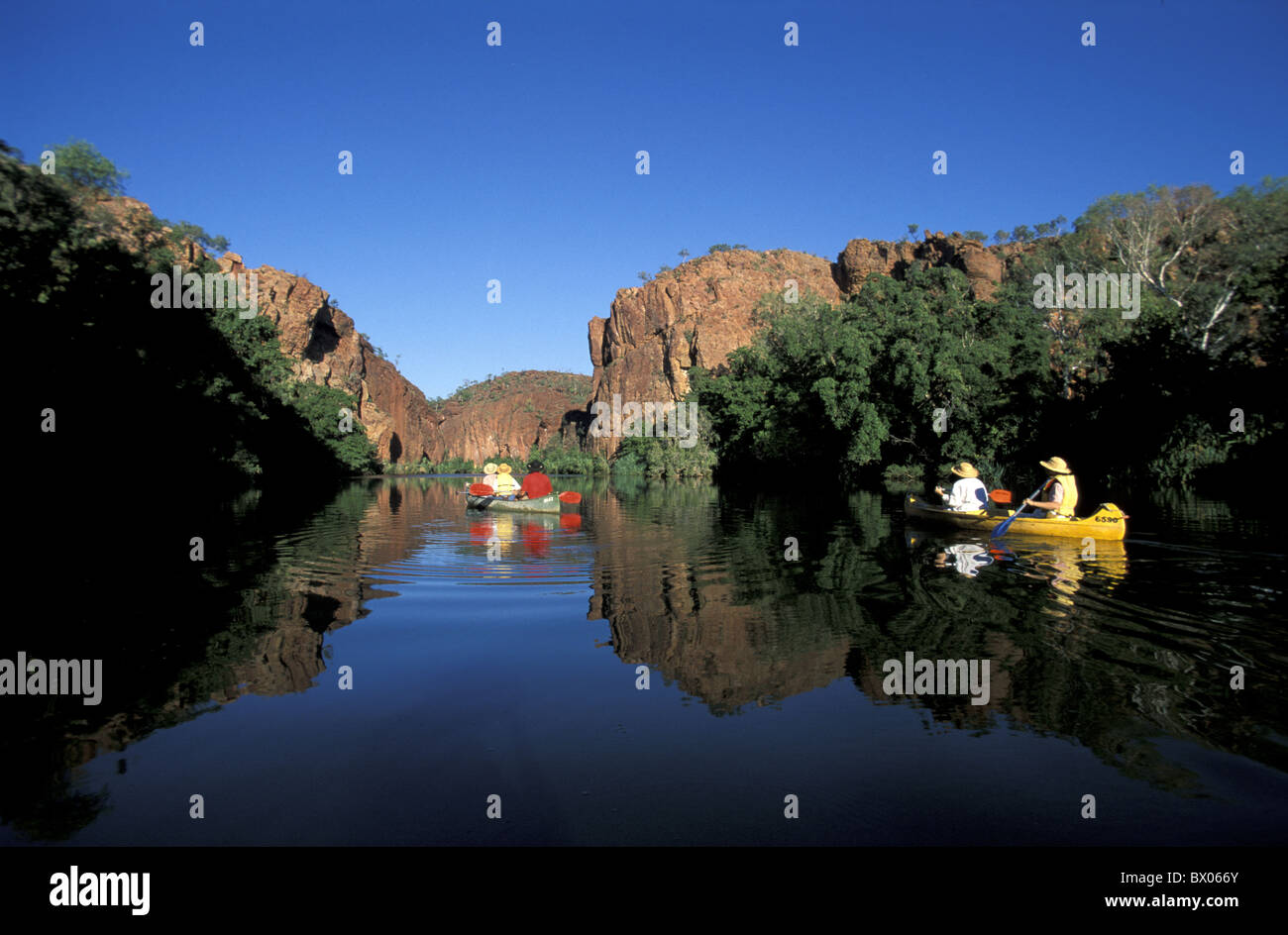 Australia boats canoe gulch Lawn Hill Creek Lawn Hill national park no ...