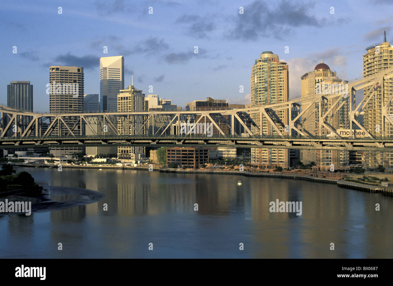 Australia bridge Brisbane city dusk Queensland skyline story bridge ...