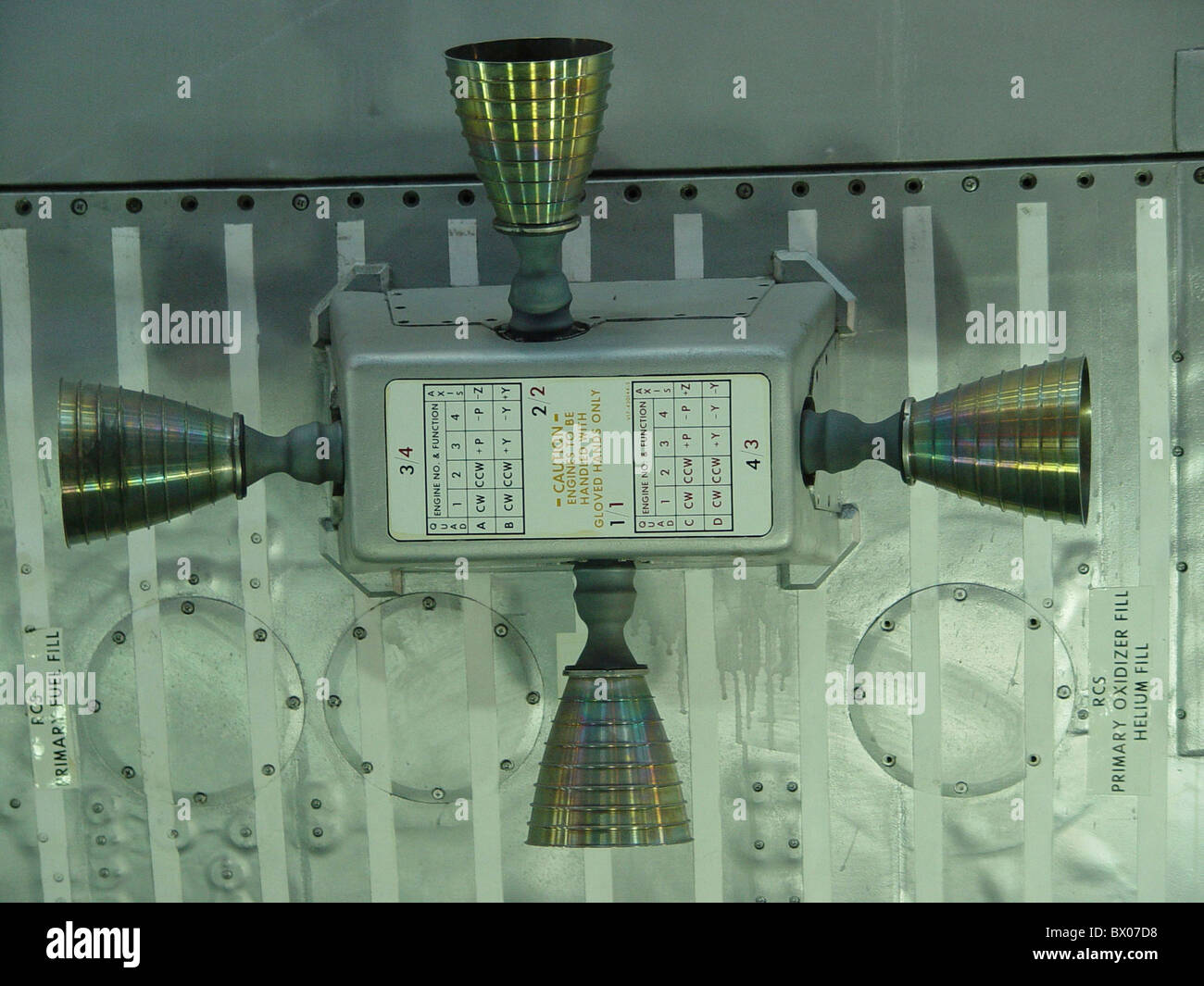 4 engines Apollo Saturn V cape Canaveral centre close up detail Florida ...