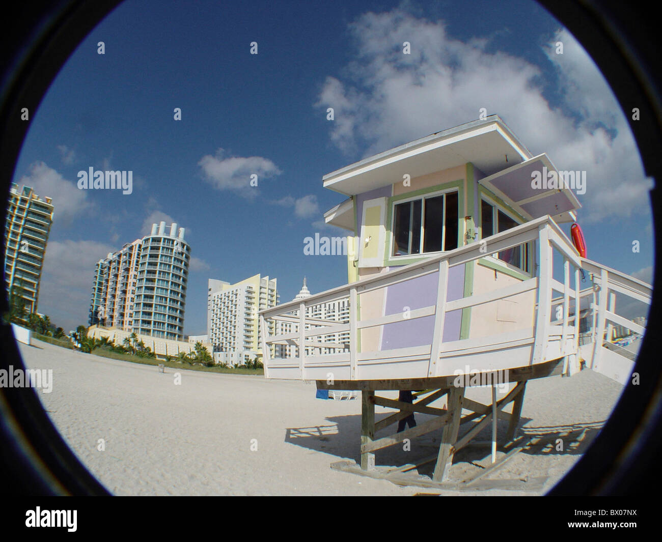 bathing effect holidays fish - eye fisheye Florida building ...