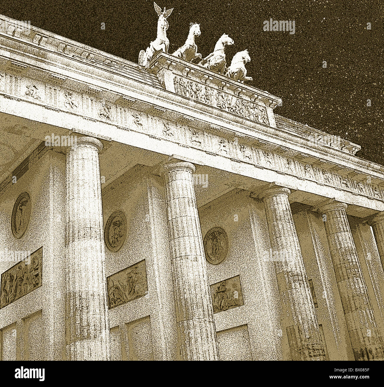 architecture building Berlin Brandenburg Gate Germany Europe facade ...