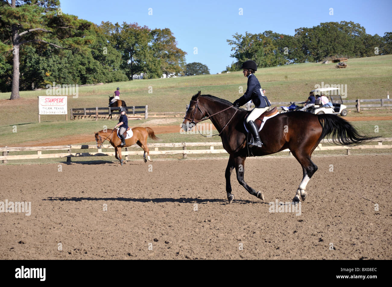 Equestrian competition among youth, Tyler, Texas, USA Stock Photo - Alamy