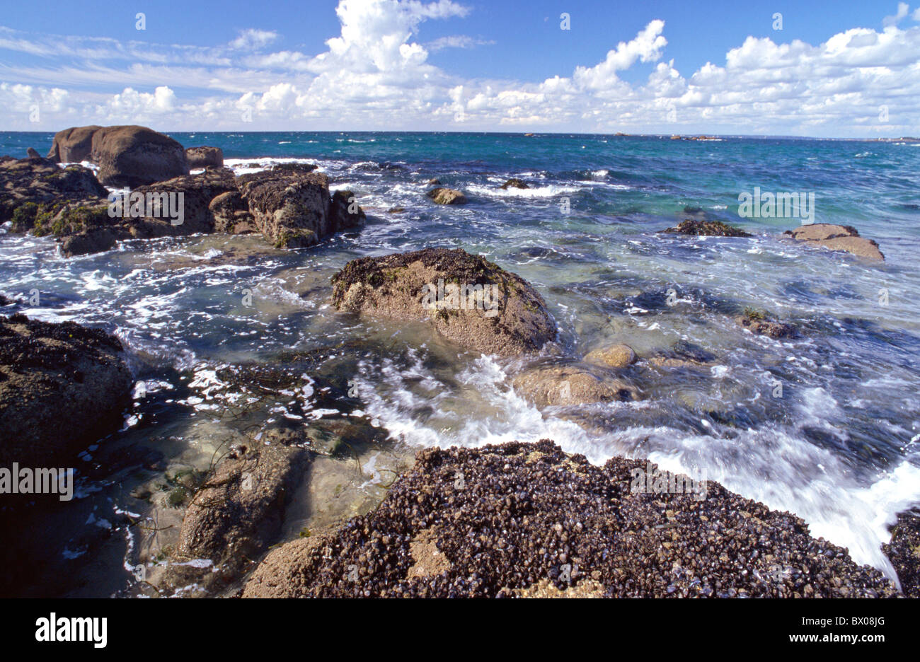 Brittany France Europe good weather good weather sky season coast ...