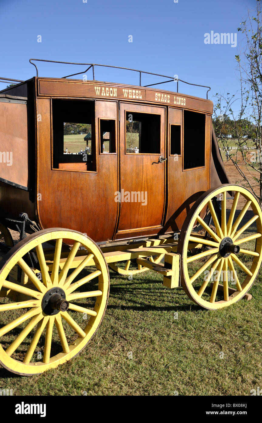 Old stagecoach Texas Rose Horse Park, Tyler, Texas, USA Stock Photo - Alamy