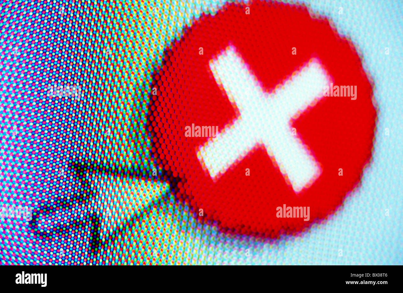 stop continue computer hold Internet still life stop symbol technology ...