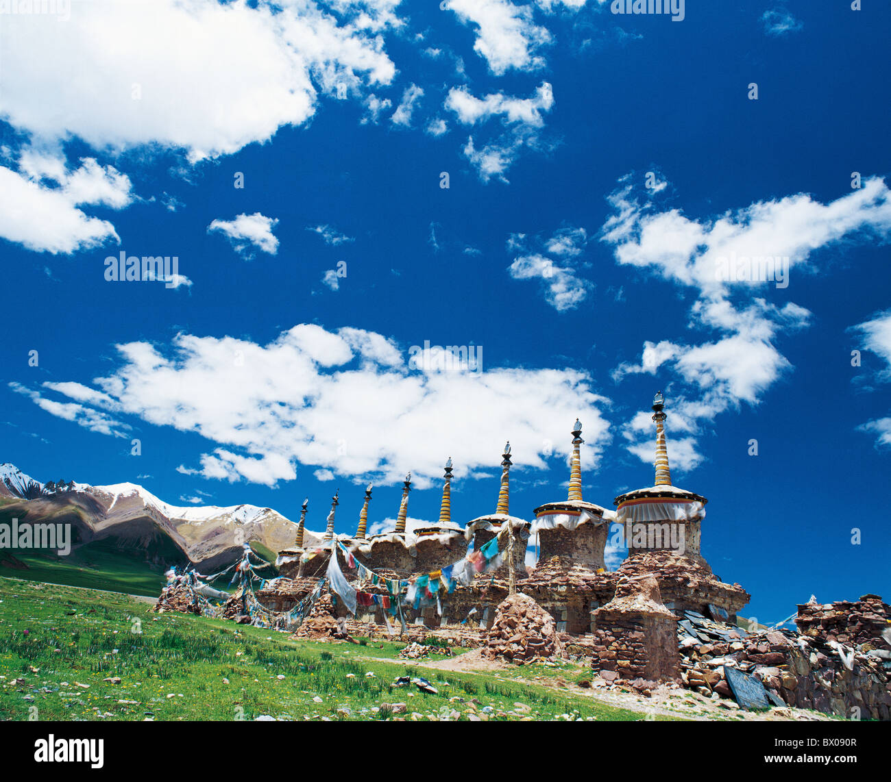 Eight Pagodas, Nagqu, Tibet, China Stock Photo - Alamy