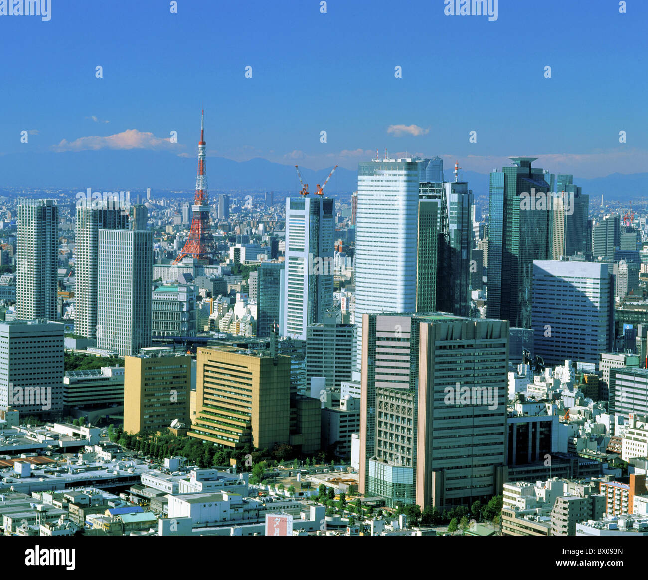 Japan Asia Shimbashi Tokyo overview Stock Photo - Alamy