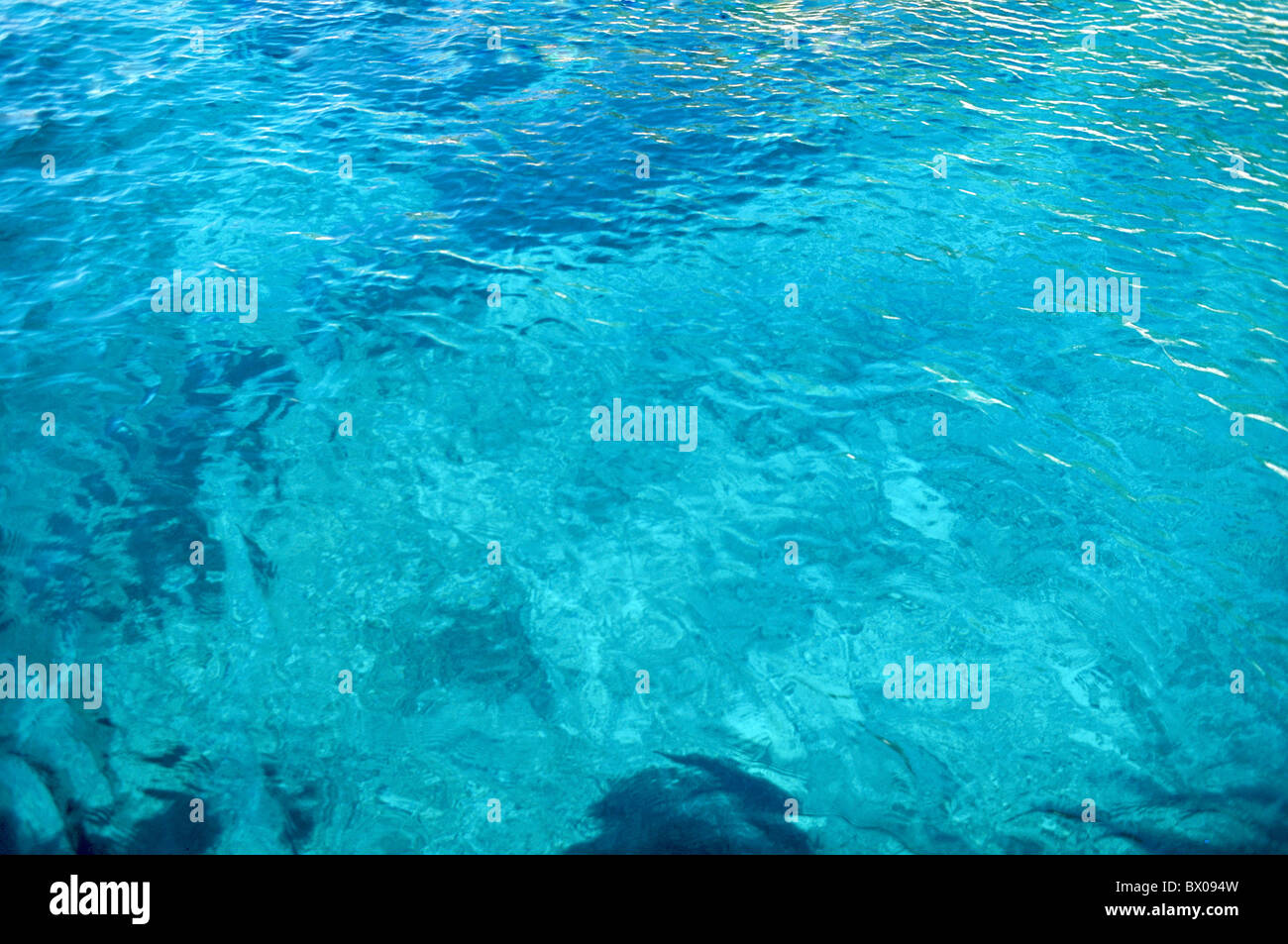 Cote d'Azur France Europe clearly sea surface purely turquoise-blue ...