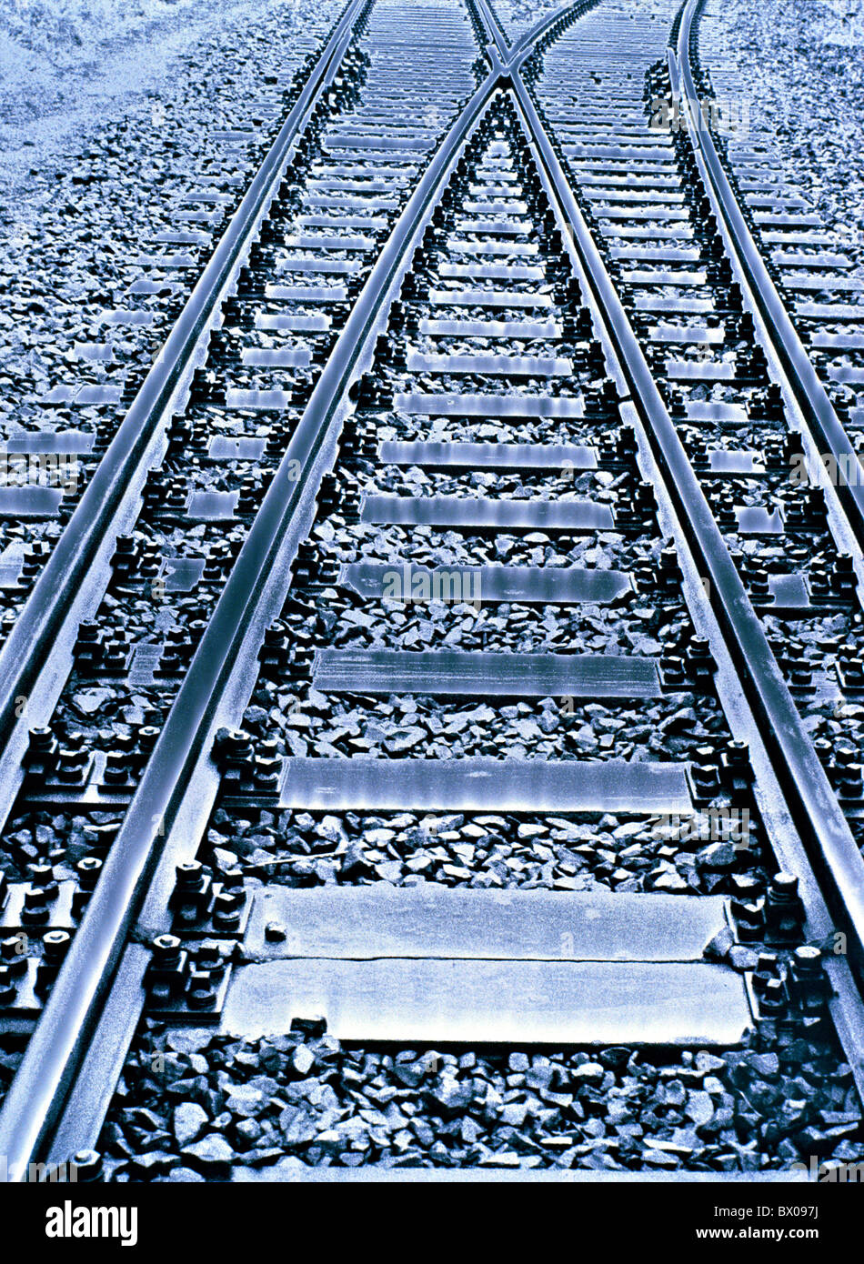 railway blue railroad rail platform freight train monochrome rail rail ...