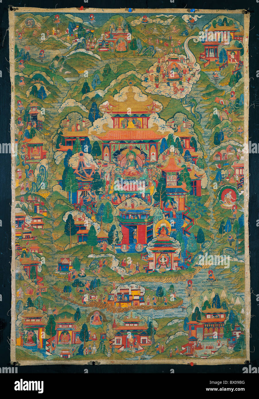 Tibetan holy thangka painting hi-res stock photography and images - Alamy