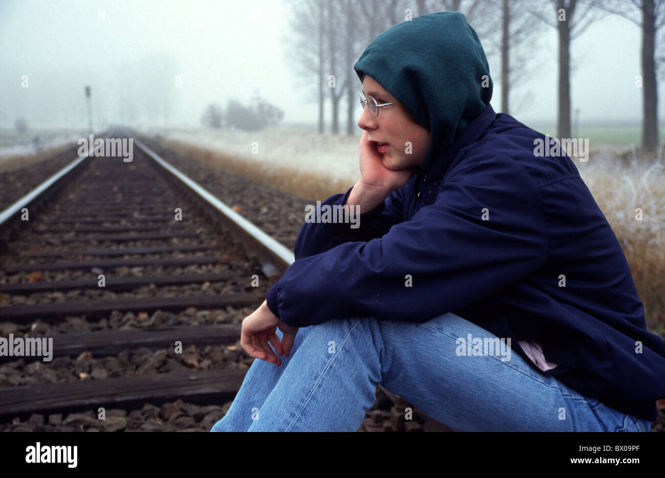 teenager youngsters produced apart alone lonely loneliness emotion ...