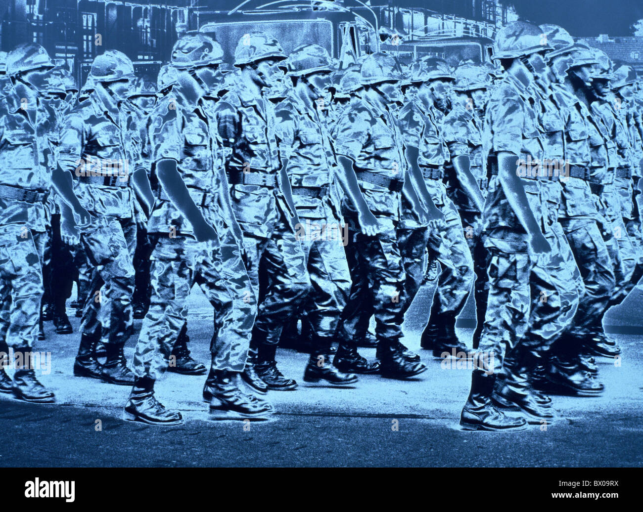 US soldier USA America North America army military marching movement ...