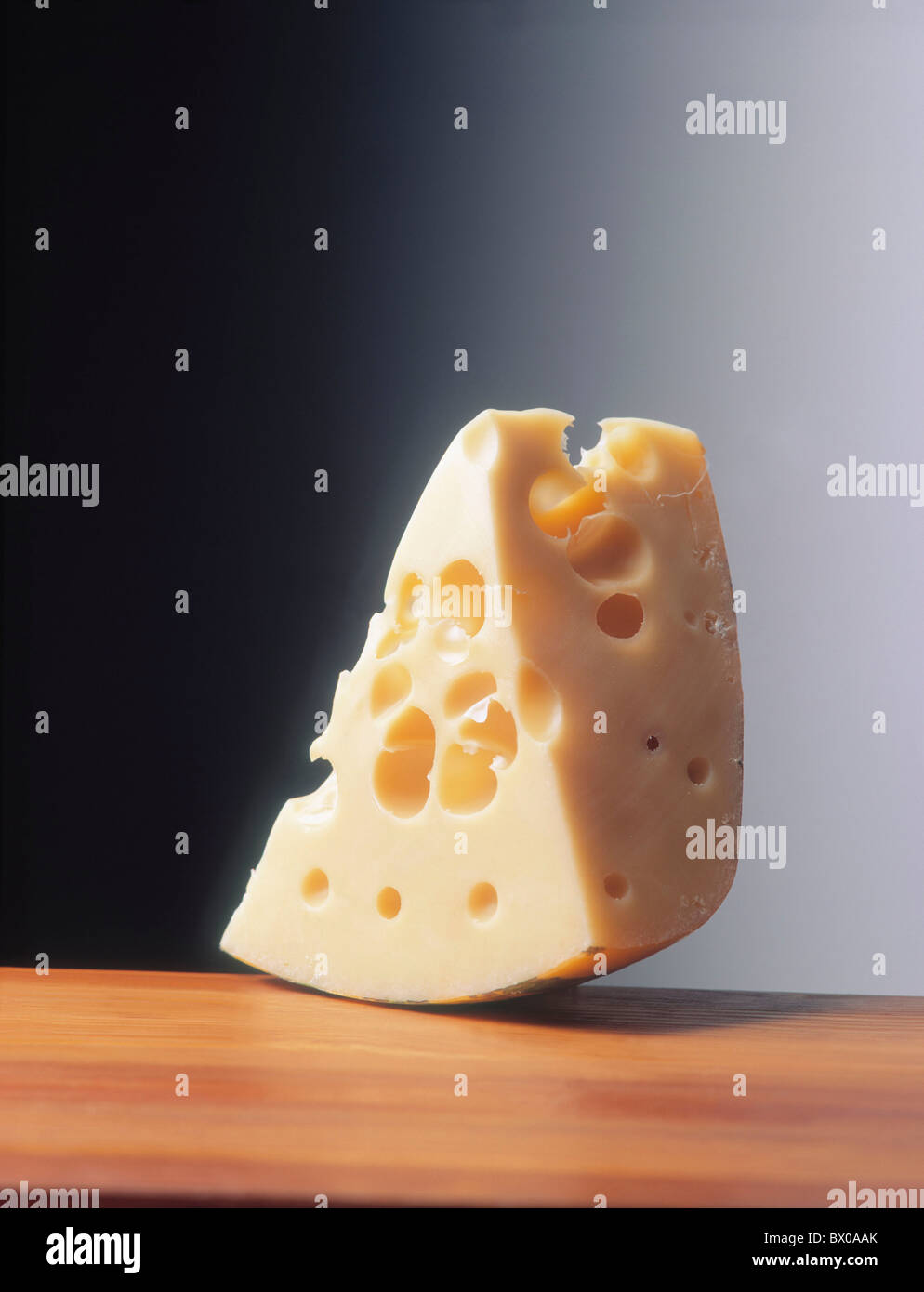 food cheese food groceries holes piece item studio food eating Stock ...