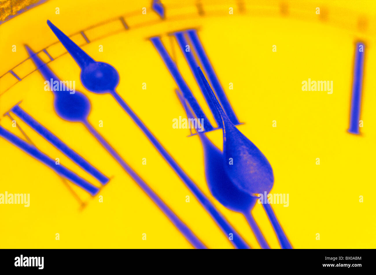 5 12 blue detail yellow hectic rush stress symbol clock watch clocks ...