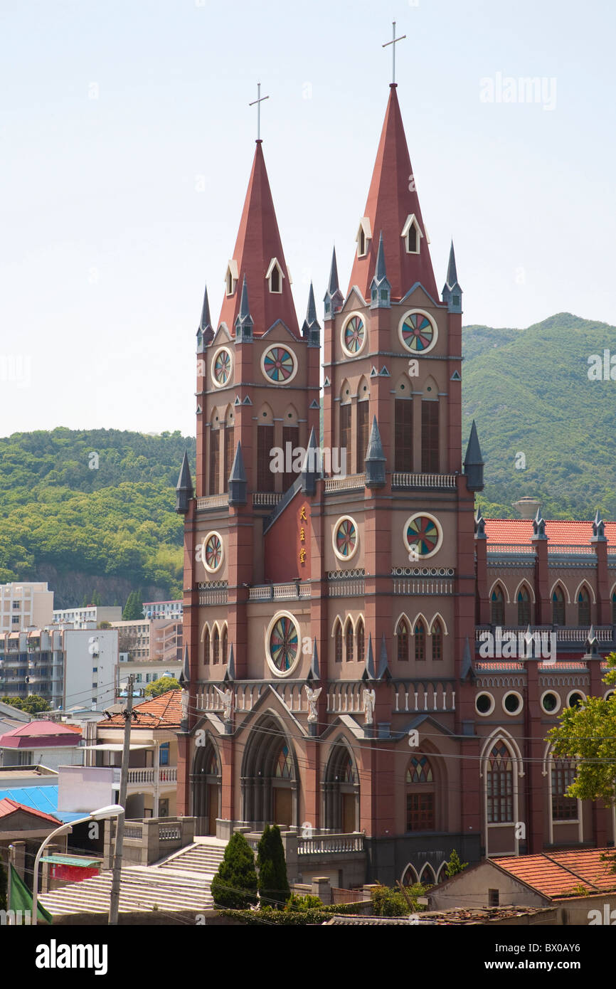 Dinghai Catholic Church, Zhoushan, Zhejiang Province, China Stock Photo ...