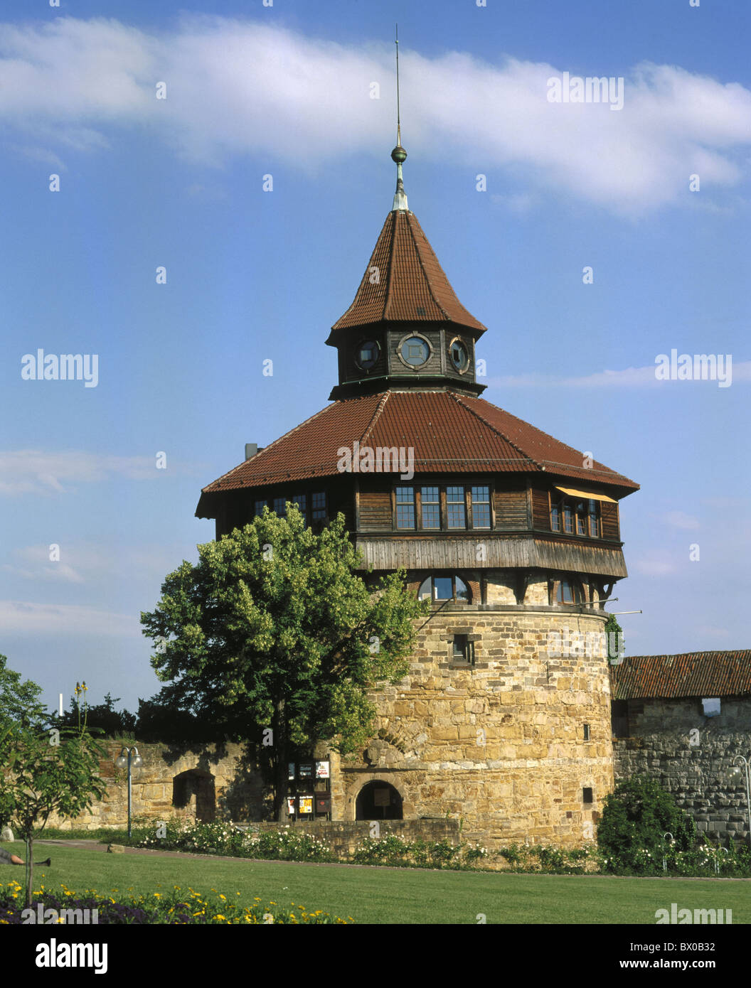 Thick tower at the esslingen castle hi-res stock photography and images ...