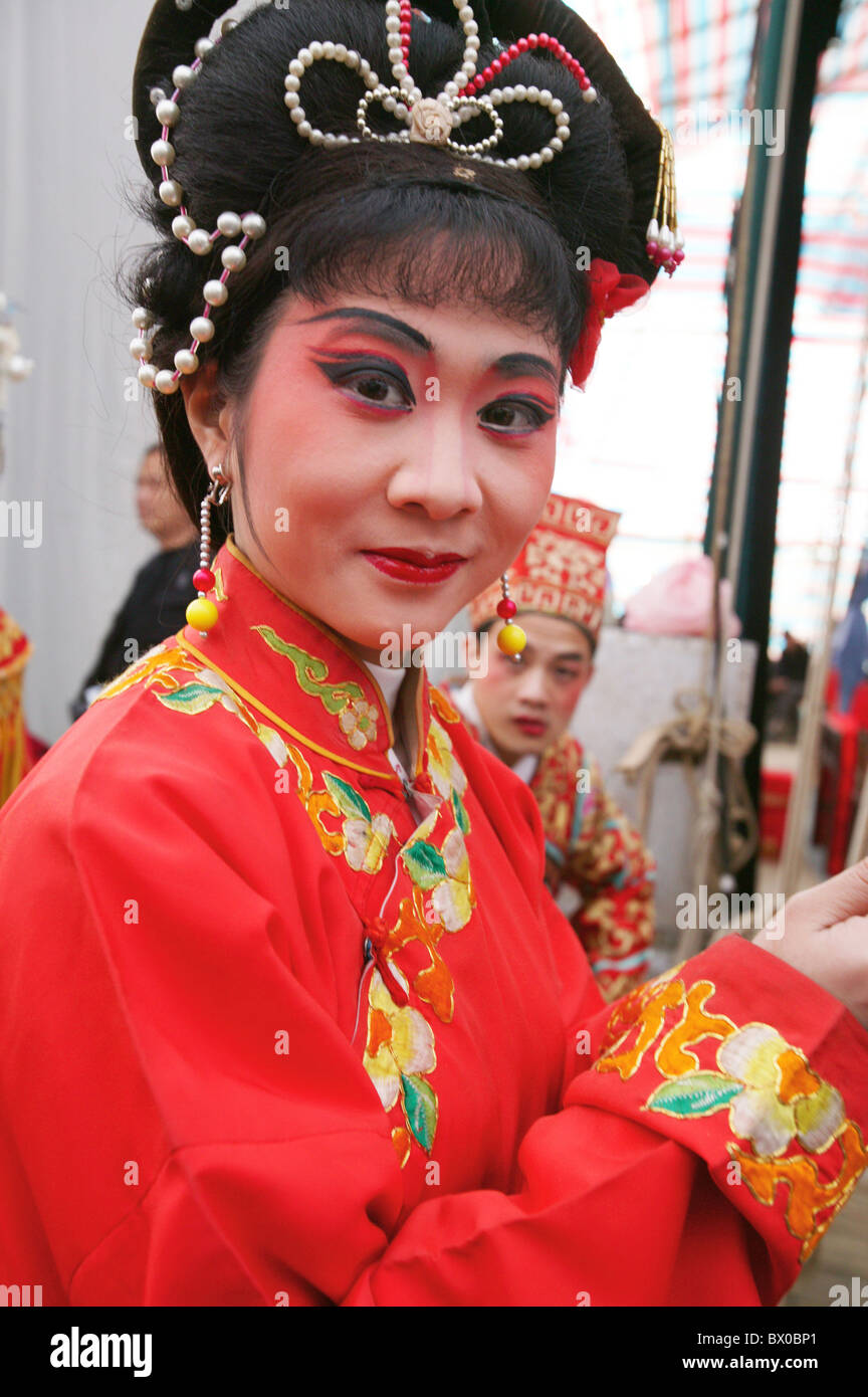 Teochew opera actress, Chaozhou, Guangdong Province, China Stock Photo ...