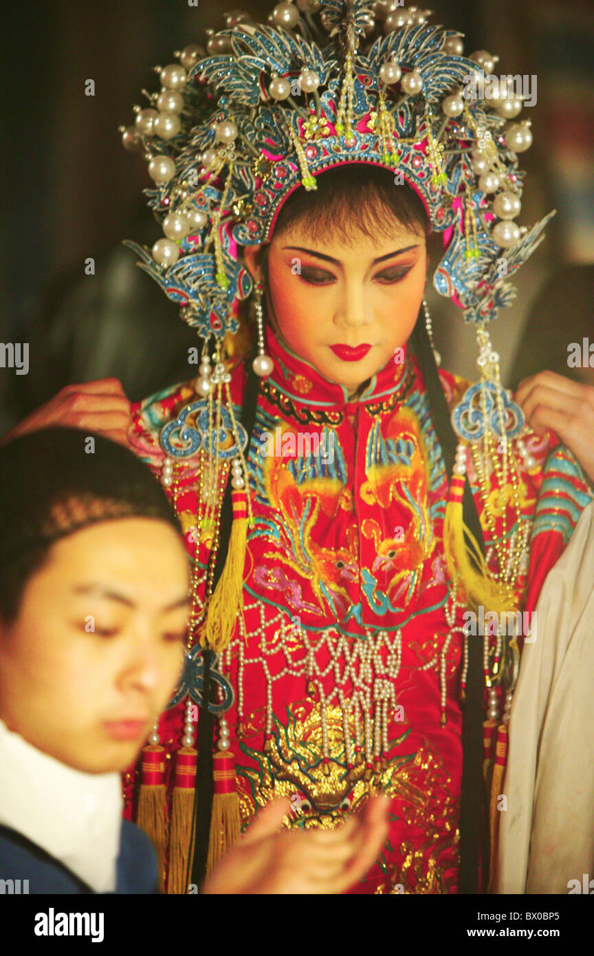 Teochew opera performers, Chaozhou, Guangdong Province, China Stock ...