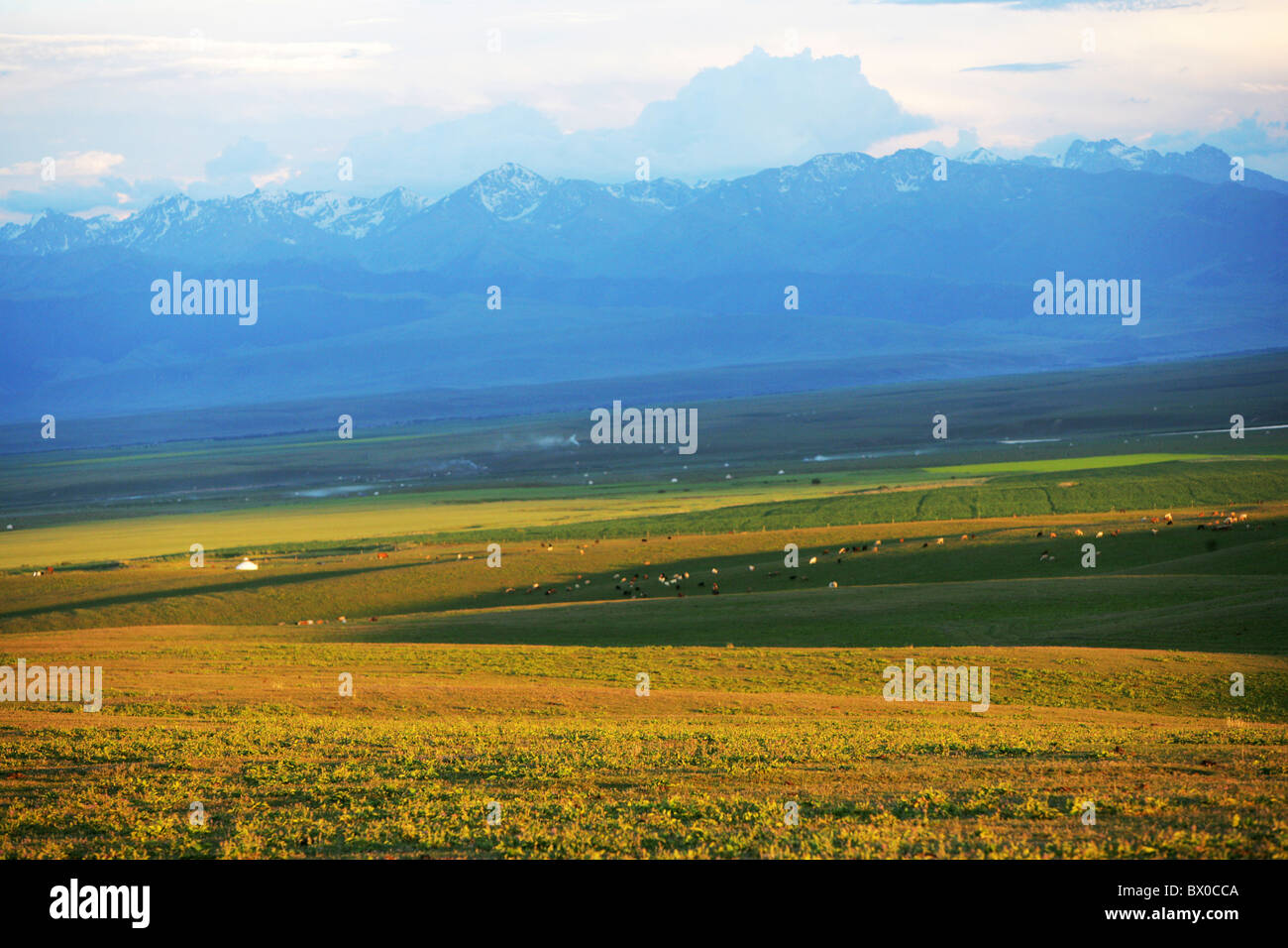 Dramatic landscape of Nalat Grassland, Ili Kazakh Autonomous Prefecture ...