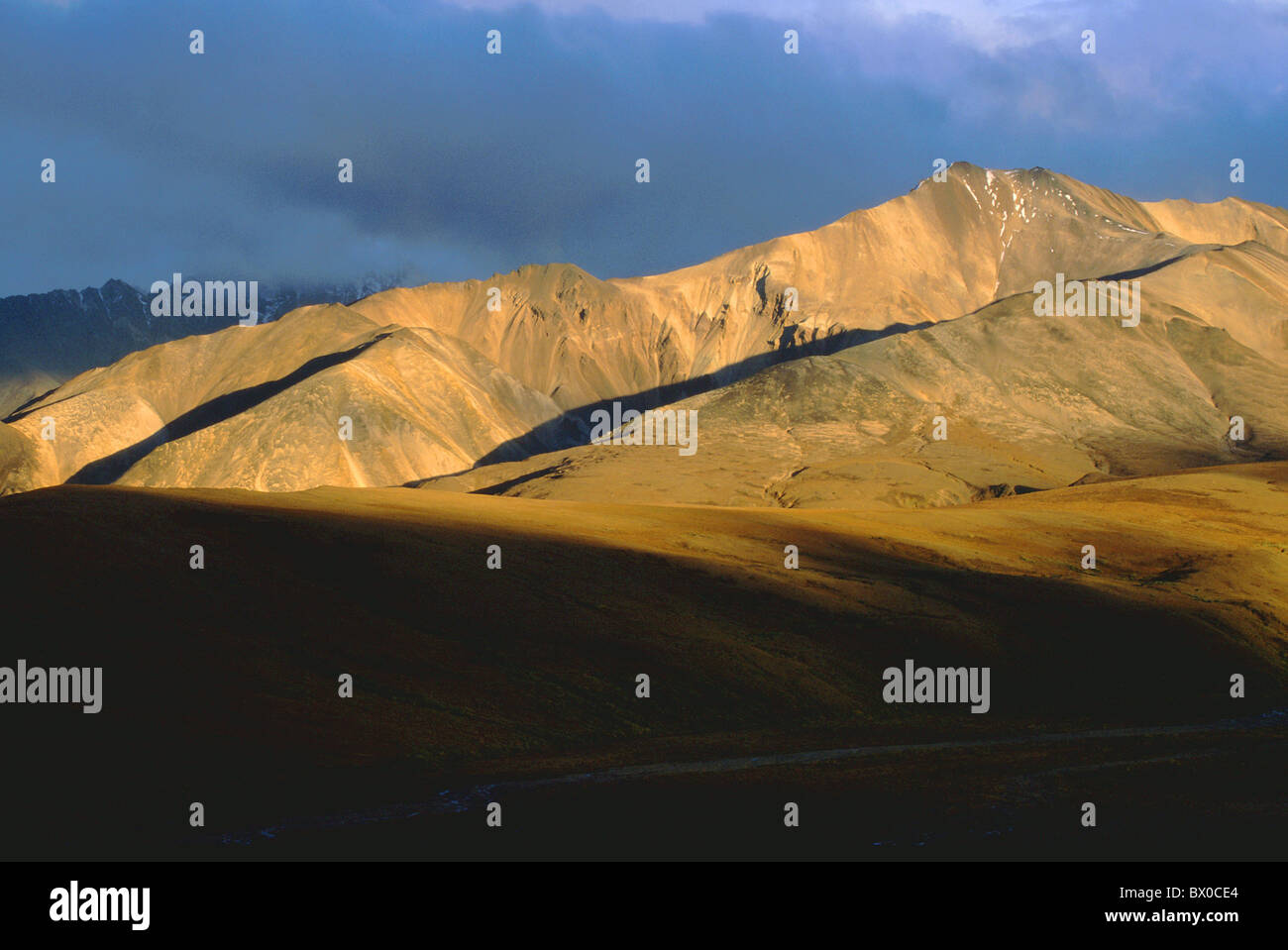 evening evening light Alaska Alaska rank mountains Denali national park ...