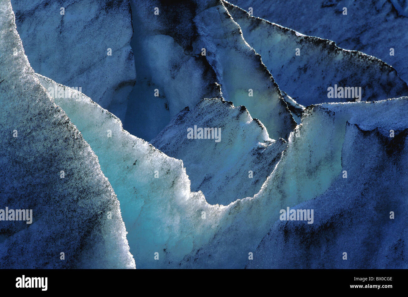 Alaska blue blue tones ice ice sculpture Exit Glacier glacier ...