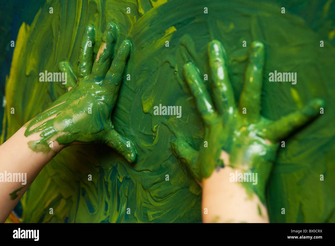 Hand paint child hi-res stock photography and images - Alamy