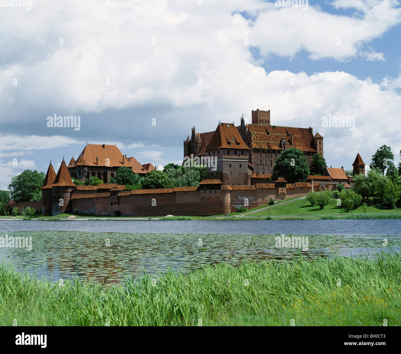castle fortress Teutonic Order of Knights Maria castle wall Middle Ages ...