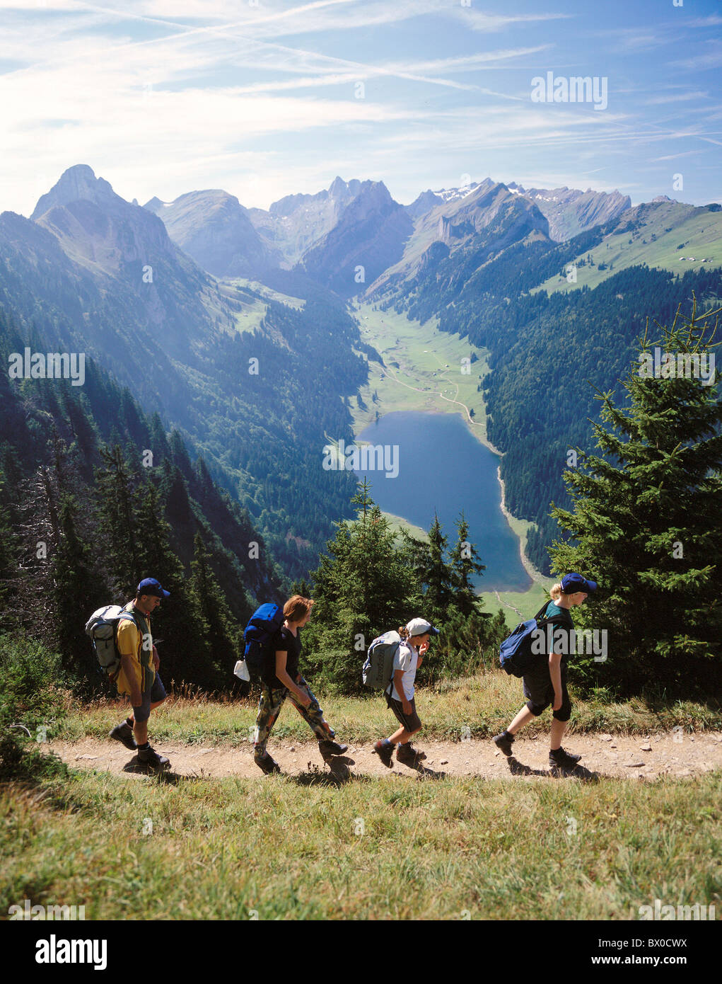 Appenzell mountain wandering parents family Alpstein mountains mountain ...
