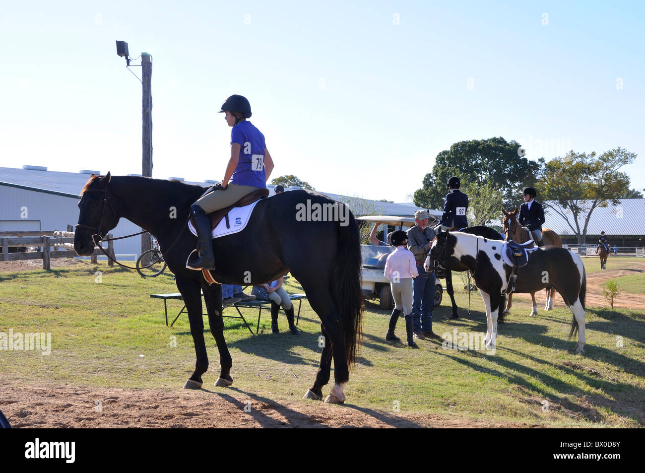 Equestrian competition among youth, Tyler, Texas, USA Stock Photo - Alamy