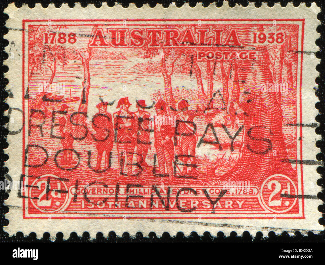 AUSTRALIA - CIRCA 1938: A stamp printed in Australia devoted Governor ...