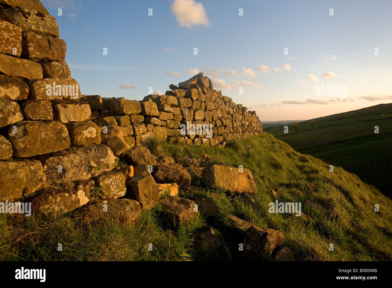 Hadrian's Wall at Steel Rigg, Northumberland, England Stock Photo - Alamy