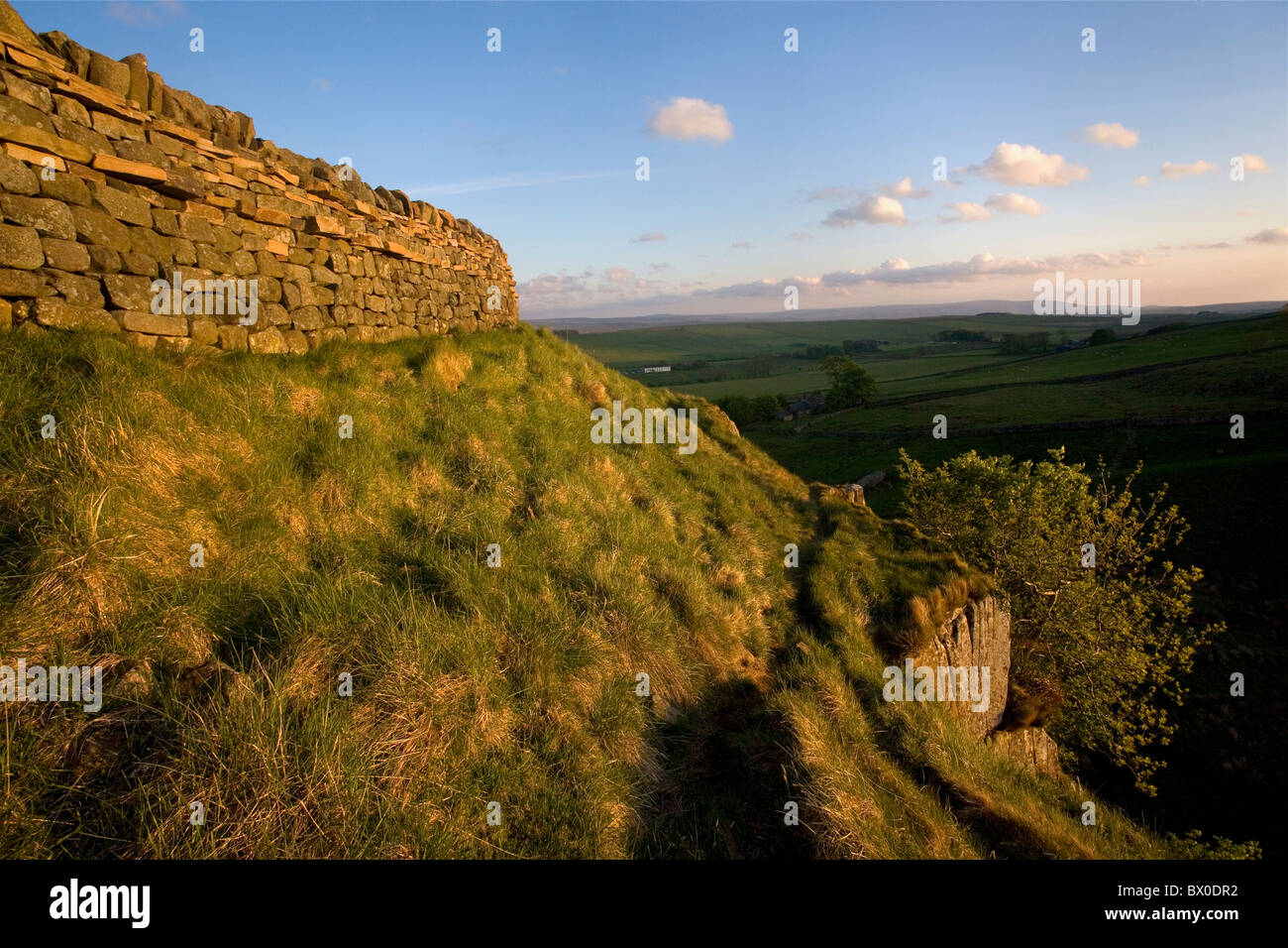 Hadrian's Wall at Steel Rigg, Northumberland, England Stock Photo - Alamy