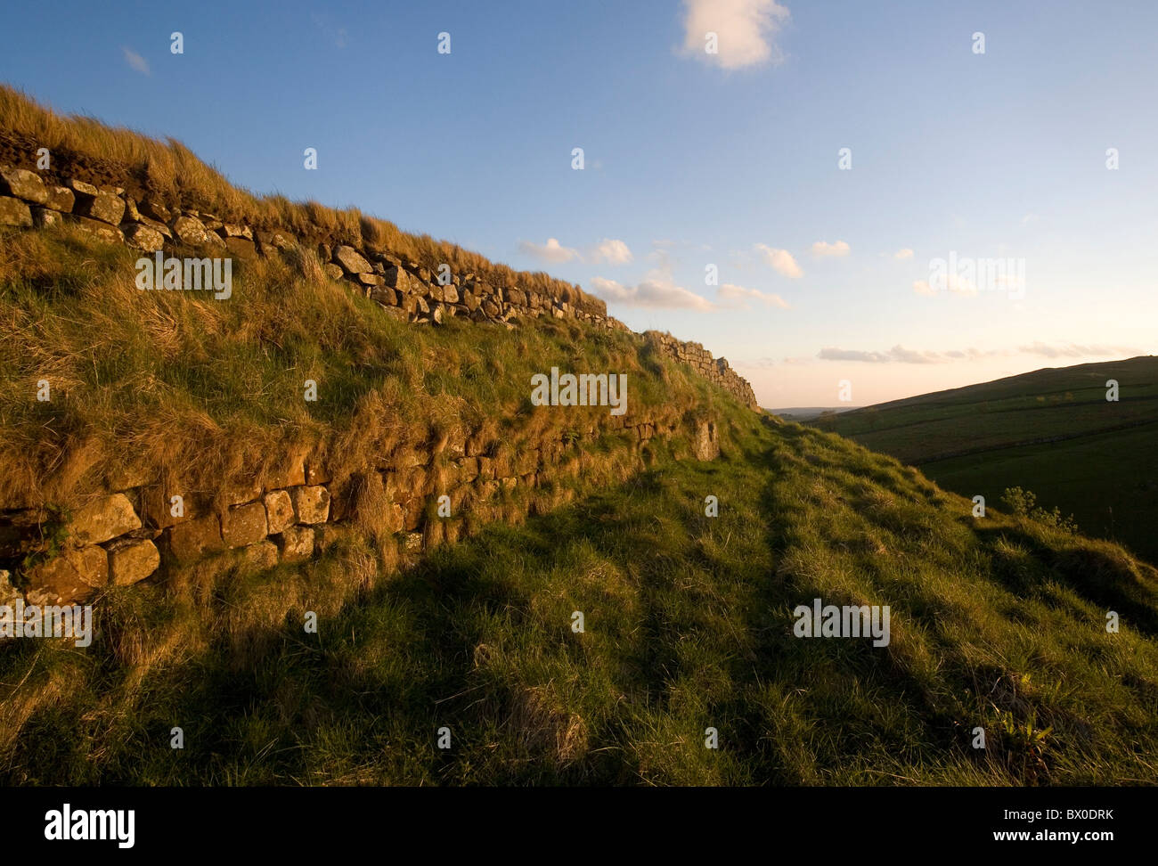 Hadrian's Wall at Steel Rigg, Northumberland, England Stock Photo - Alamy