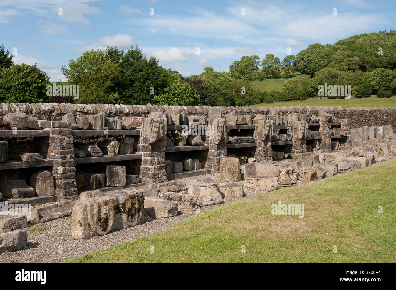 The Ruins of Sawley Abbey which was an abbey of Cistercian monks in the ...
