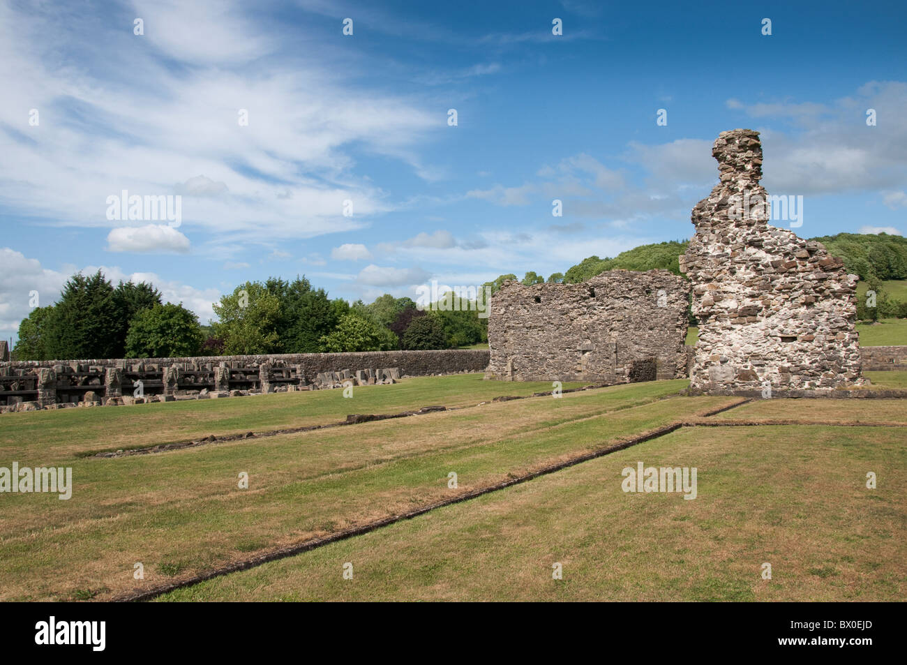 The Ruins of Sawley Abbey which was an abbey of Cistercian monks in the ...